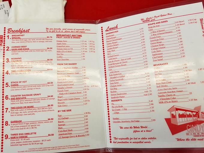 This menu isn't trying to reinvent breakfast&mdash;it's perfecting it. Item #8 "Garbage" might sound alarming, but trust me, it's the treasure you're seeking.