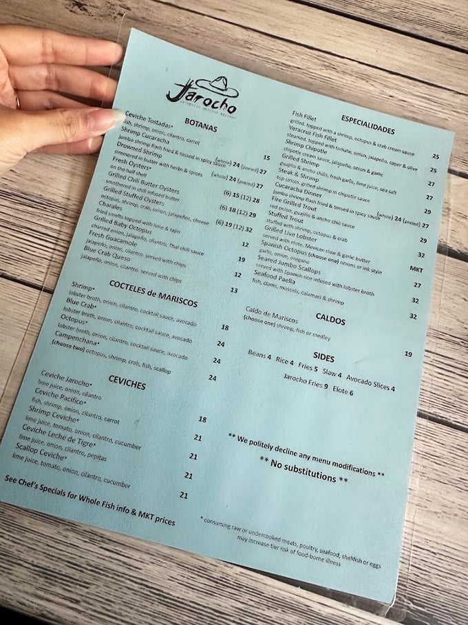 A menu that reads like a love letter to Mexican coastal cuisine—where every seafood category deserves its own dedicated section.