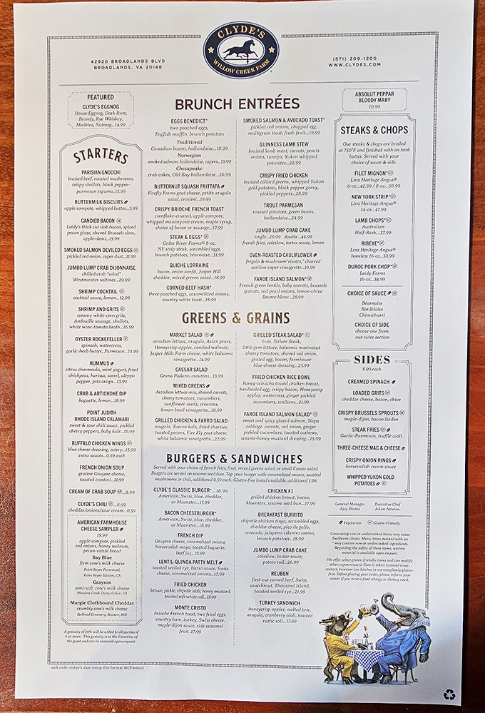 A menu that reads like a love letter to American classics, with enough variety to satisfy both the adventurous and the comfort-seekers.