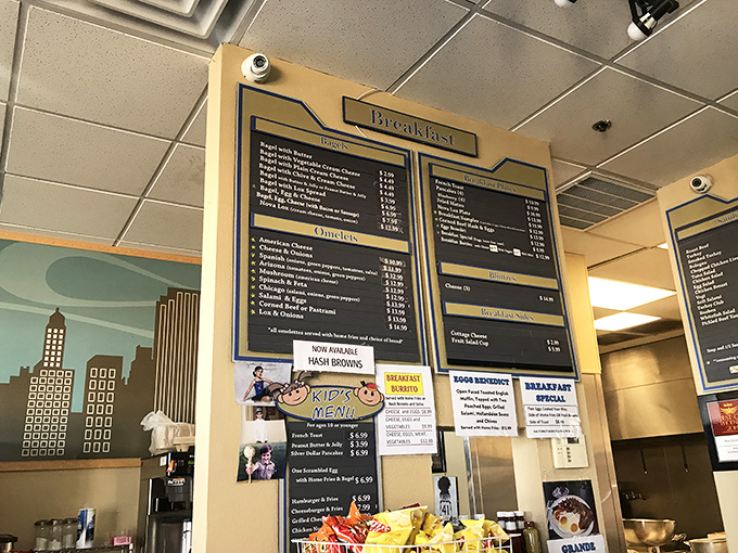 The breakfast menu board &ndash; a roadmap to happiness that makes decision-making the hardest part of your morning.