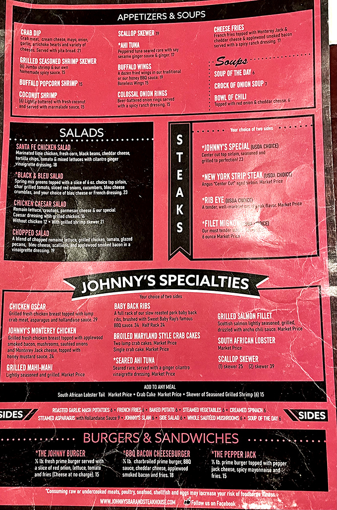 A menu that doesn't need fancy fonts or flowery descriptions—just honest food that speaks for itself.