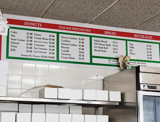 This menu isn't just reading material&mdash;it's a roadmap to comfort. The grilled bologna sandwich proves nostalgia is still the best seasoning.