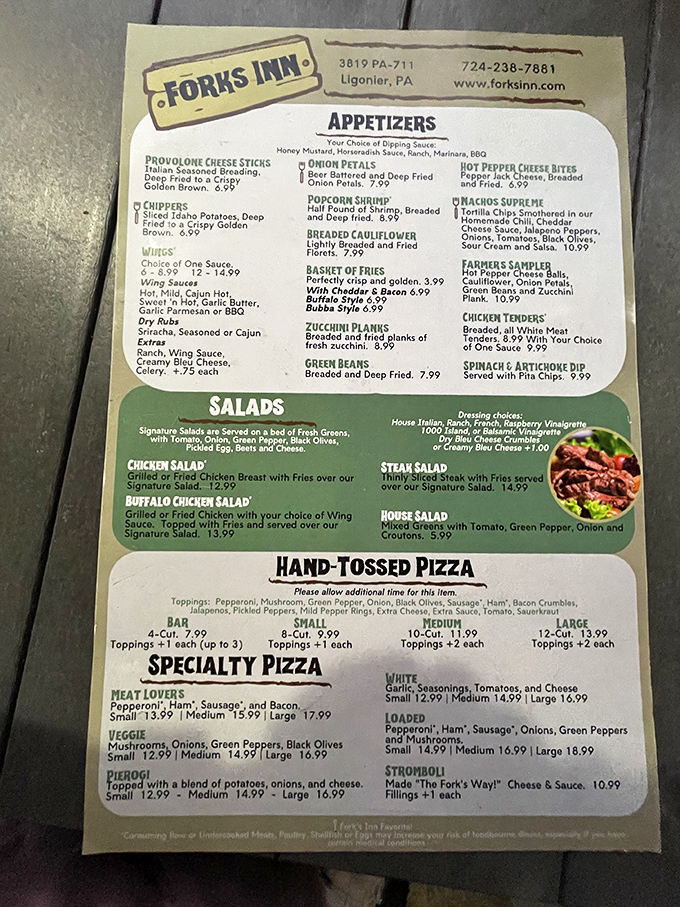 The menu reads like a love letter to comfort food classics, with enough variety to satisfy both the adventurous eater and the "I know what I like" crowd. 