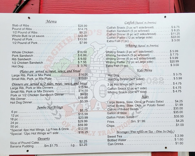 The menu at Archibald's keeps it gloriously simple &ndash; when you've perfected barbecue, you don't need fancy descriptions or trendy fusion options.