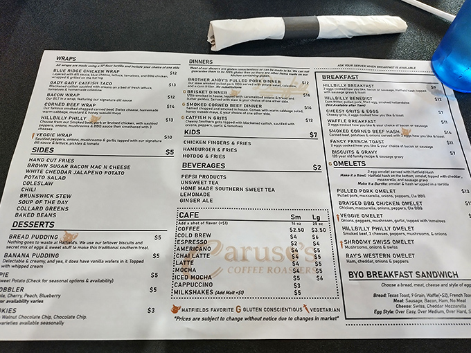 This menu isn't just a list of food&mdash;it's a roadmap to happiness with detours through Southern comfort and barbecue paradise.