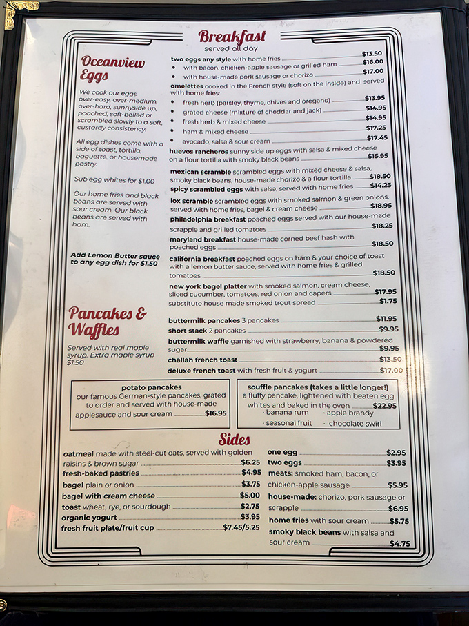 A menu that reads like poetry for morning people. Decisions this difficult should come with a therapist on standby.