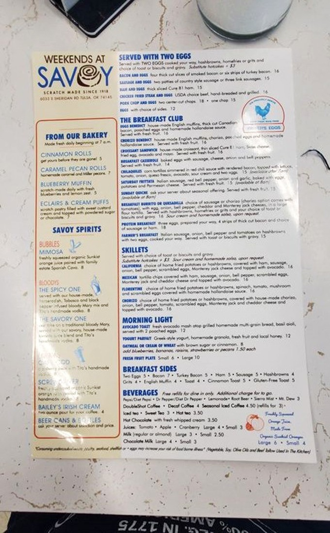 A menu that reads like breakfast poetry &ndash; from classic benedicts to homemade cinnamon rolls, each option more tempting than the last.