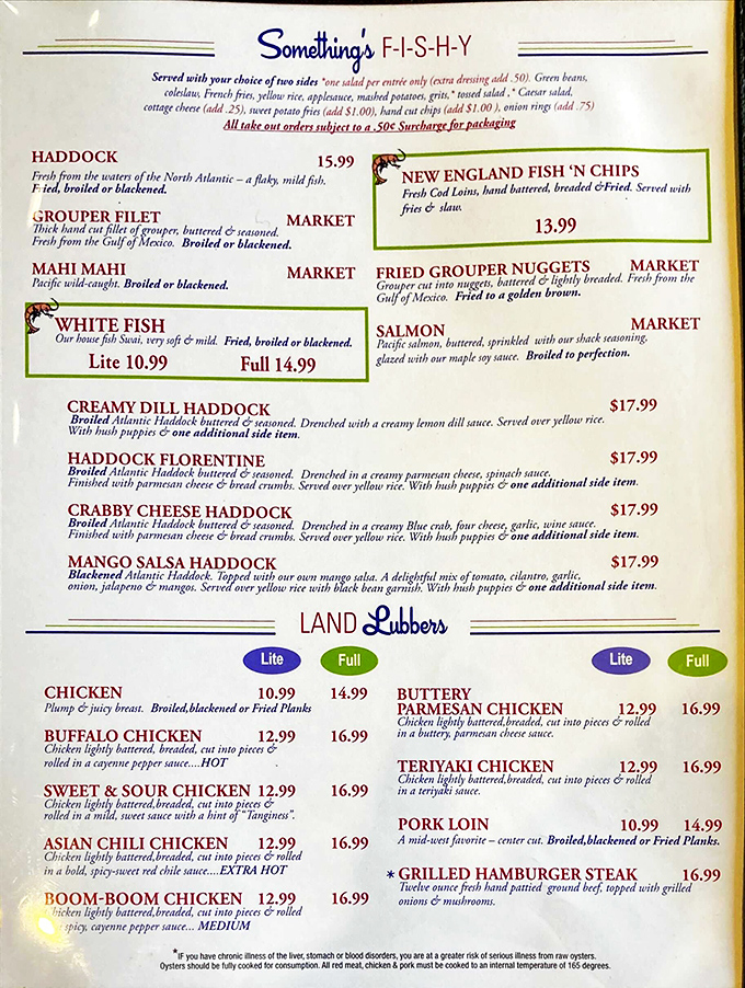 The menu reads like a love letter to the ocean &ndash; each description promising maritime delights that would make Neptune himself put in a takeout order.