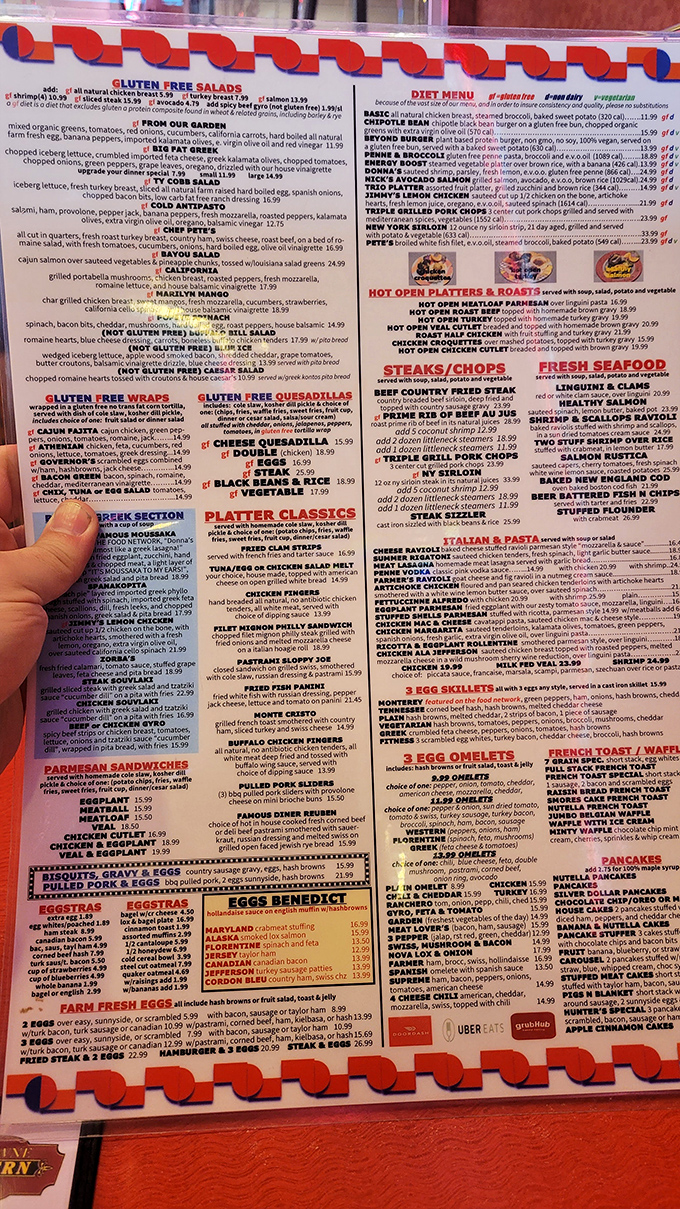 The menu at Jefferson Diner isn't just extensive&mdash;it's practically a novella with a happy ending no matter which page you choose.