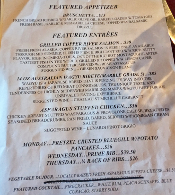 This menu reads like a greatest hits album, featuring everything from Wagyu beef to pretzel-crusted bluegill.