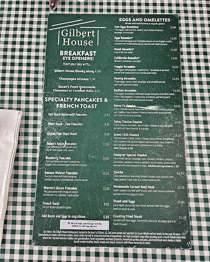 The menu reads like a love letter to breakfast classics, with those legendary Eggs Benedict stealing the spotlight among worthy contenders.