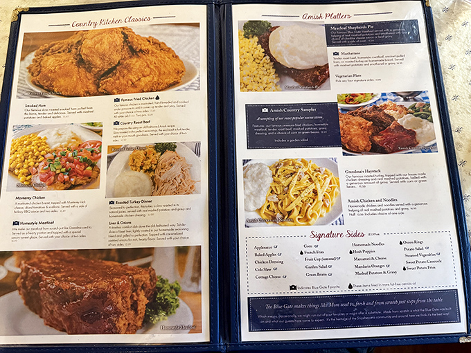 Menu decisions have never been so deliciously difficult! Country Kitchen Classics compete with Amish Platters for your stomach's undivided attention.