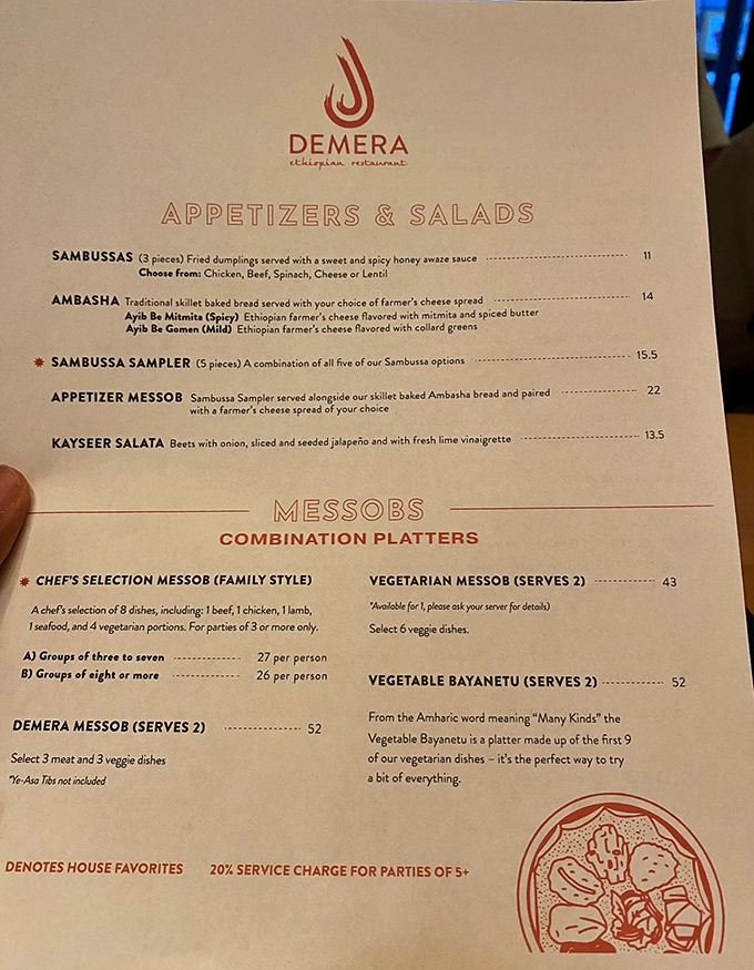 Reading this menu is like getting a passport stamped with deliciousness. Each description promises a journey worth taking, especially those items marked with stars.