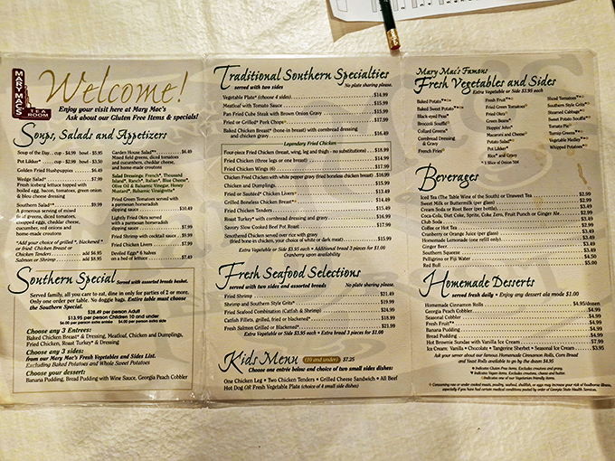 The menu reads like a love letter to Southern cuisine&mdash;each handwritten specialty promising the kind of comfort that modern fast food can only dream about.