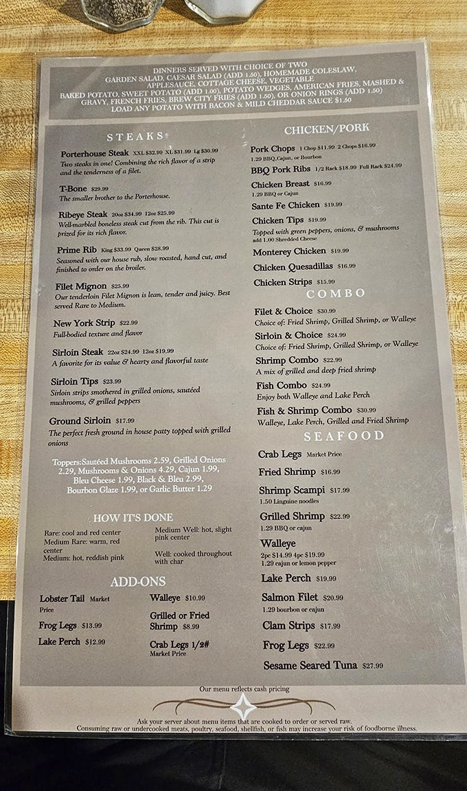 The menu reads like a carnivore's dream journal &ndash; with prime rib taking center stage as the undisputed heavyweight champion.