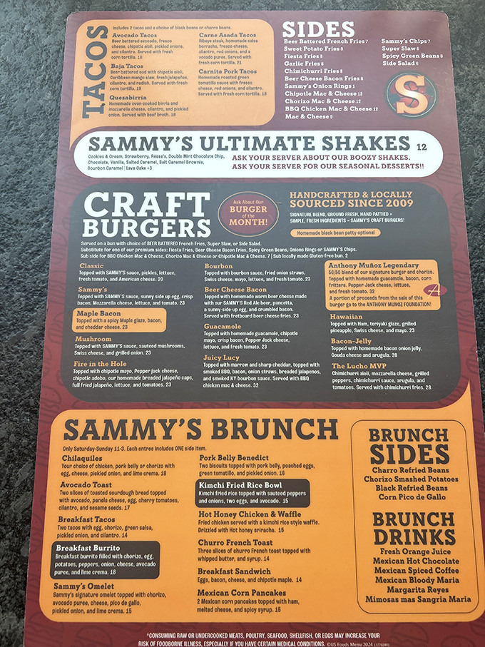 This menu isn't just a list&mdash;it's a roadmap to happiness. The hardest relationship you'll have today is choosing just one burger.