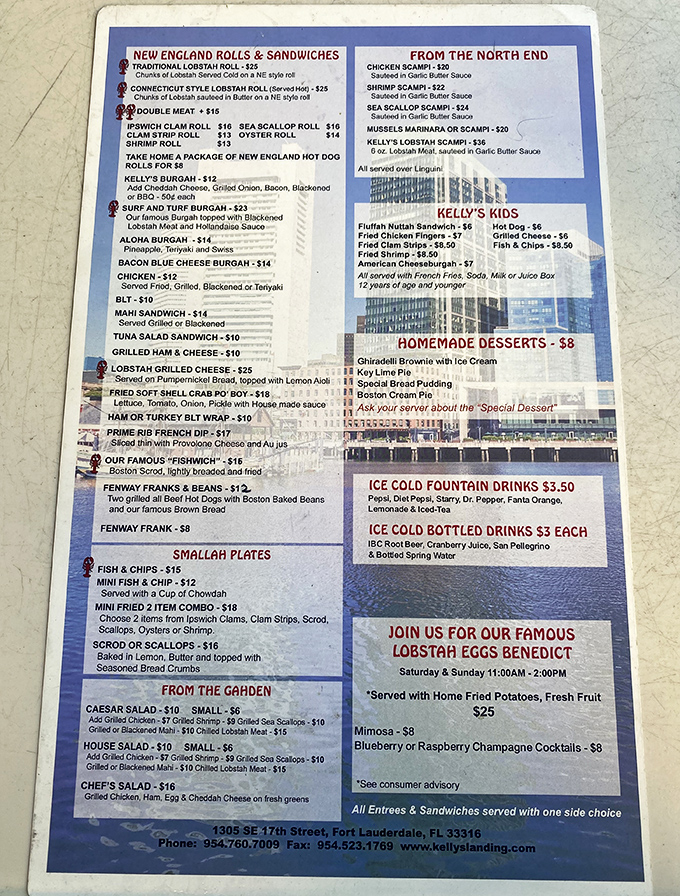 A menu that reads like a love letter to New England. Lobstah rolls, fried clams, and Fenway Franks&mdash;it's Boston without the winter coat.