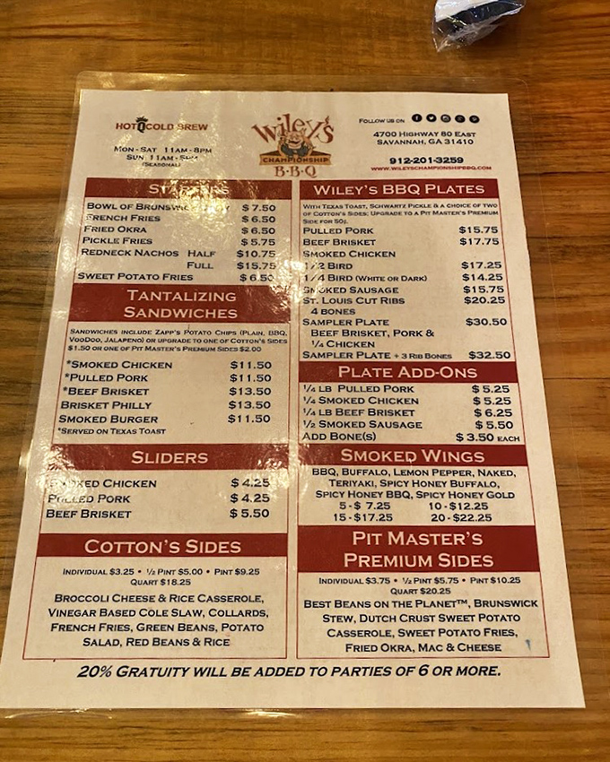 The menu reads like barbecue poetry. "Best Beans on the Planet&trade;" isn't just bold marketing&mdash;it's a gauntlet thrown.