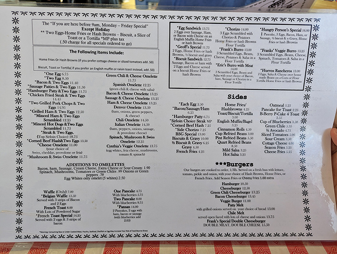 This menu isn't just a list of food&mdash;it's a roadmap to happiness with more breakfast options than there are cacti in Arizona.