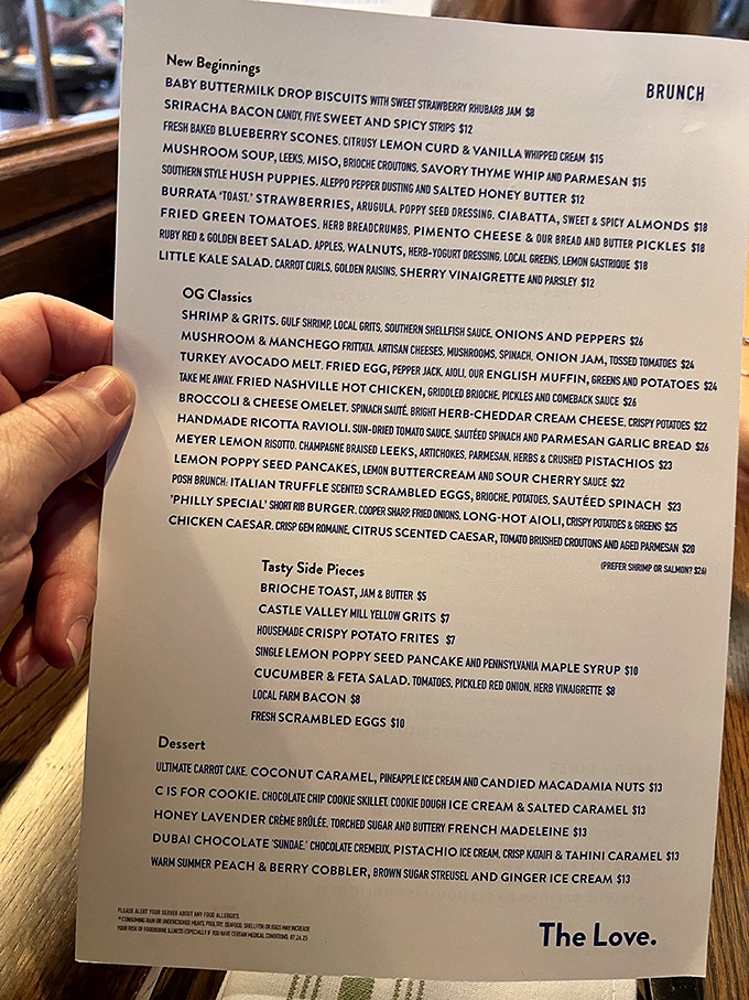 This menu reads like a love letter to Southern comfort food with Pennsylvania flair&mdash;each description more mouthwatering than the last.