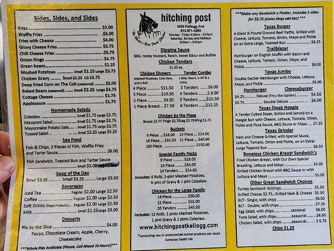 A menu that doesn't need fancy fonts or culinary buzzwords—just straightforward comfort food that's kept locals coming back for generations.