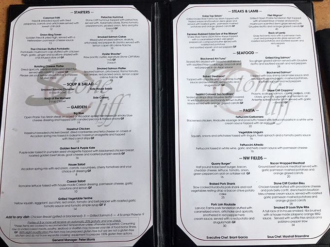 A menu that reads like a love letter to Pacific Northwest cuisine. Each description promises a journey worth taking.