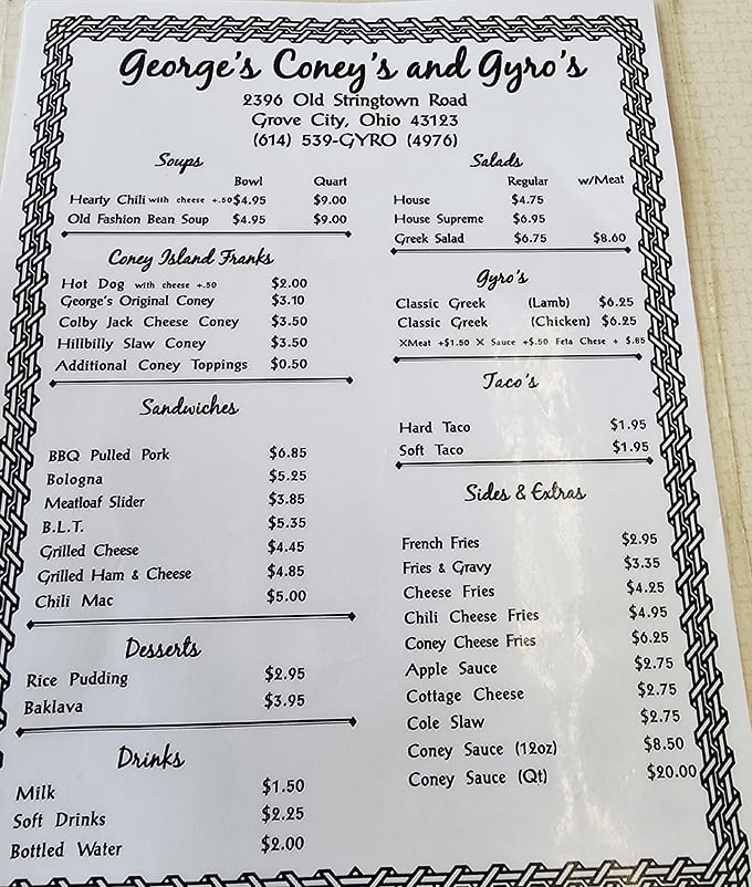 This menu is like a roadmap to happiness&mdash;simple, straightforward, and filled with promises that will be deliciously kept.