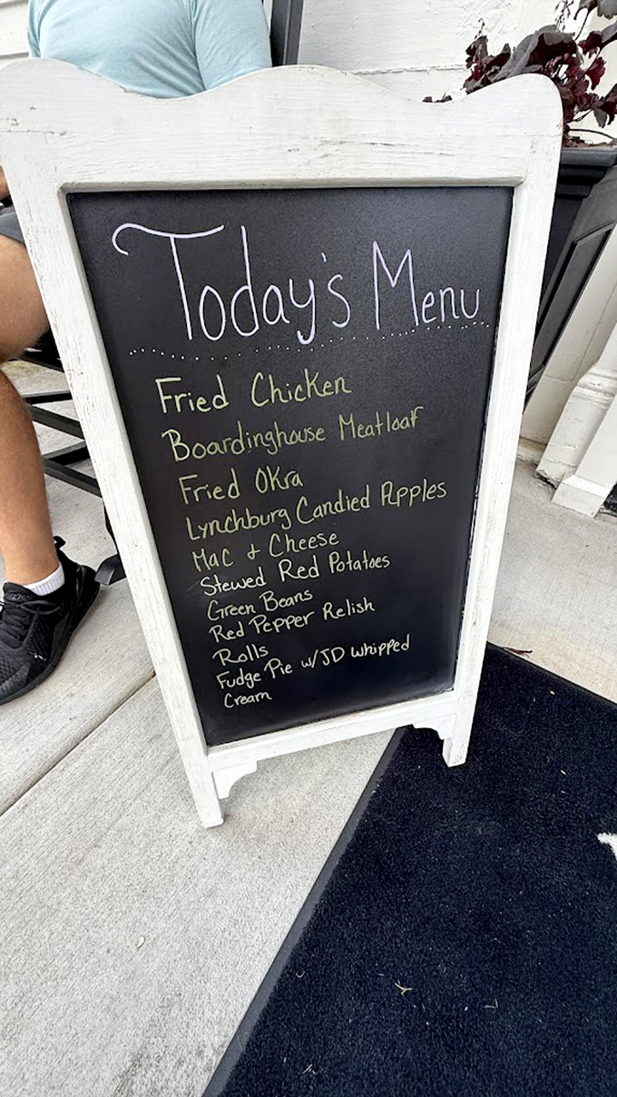 Today's menu reads like a love letter to Southern cuisine. That fudge pie with whipped cream isn't just dessert&mdash;it's the grand finale.