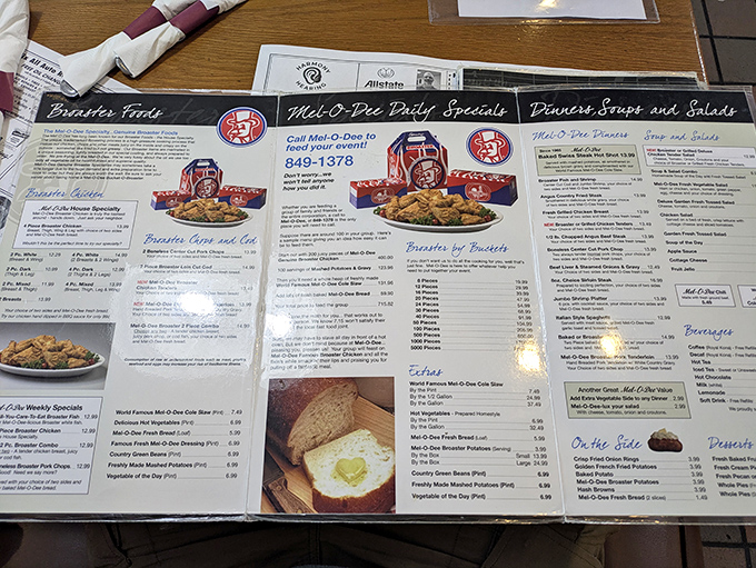 The menu tells the whole story &ndash; "World Famous" isn't hyperbole when your broasted chicken has its own fan club.