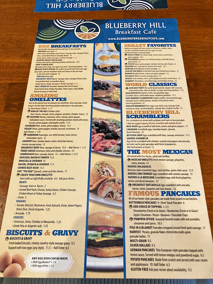 The menu reads like breakfast poetry&mdash;a sonnet to eggs, a haiku to hash browns, and an epic ode to omelets that would make Homer hungry.