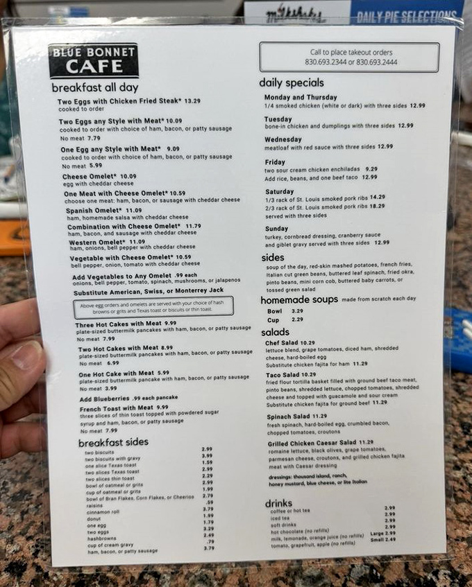 This menu isn't just a list of options&mdash;it's a roadmap to happiness. Breakfast all day isn't just a policy; it's a philosophy of life.