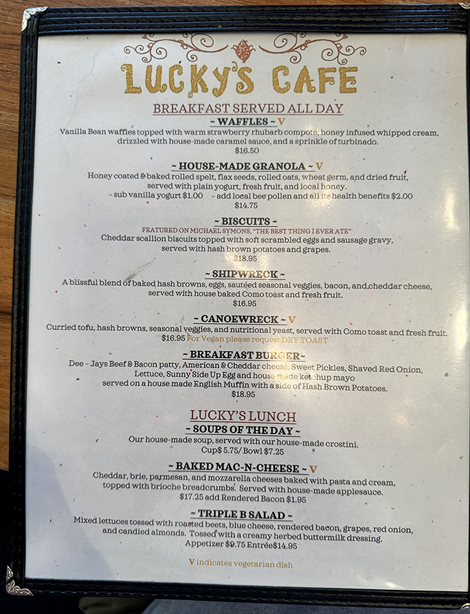 This menu isn't just a list of food&mdash;it's a roadmap to happiness. The Shipwreck alone has saved many a Saturday morning.