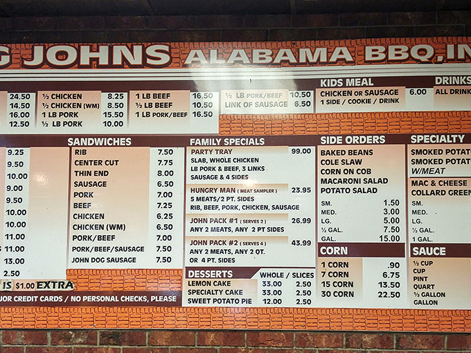 The menu board reads like a love letter to carnivores. Decision paralysis has never been so delicious.