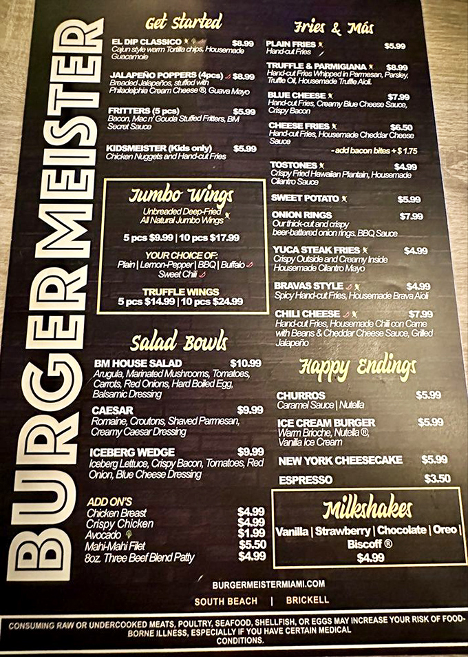 The menu reads like a love letter to indulgence. Truffle wings? Bacon poppers? This isn't just food&mdash;it's edible therapy.