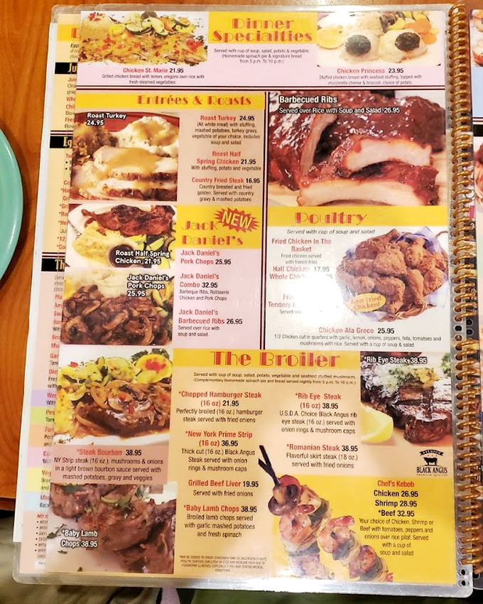 The menu at Marietta Diner isn't just extensive&mdash;it's a novel with pictures that requires intermission snacks just to read through.