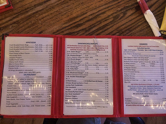 A menu that doesn't need fancy fonts or pretentious descriptions&mdash;just honest food that speaks for itself. The chicken section is calling my name!