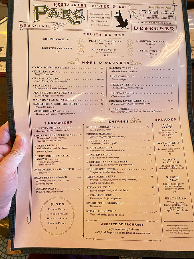 The menu reads like a love letter to French cuisine&mdash;each dish a carefully crafted chapter in a story that begins with "once upon a time in Lyon..."