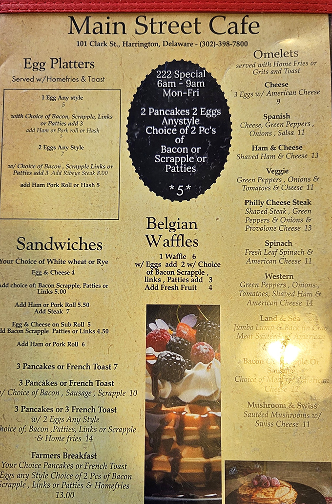 The menu reads like a love letter to breakfast classics &ndash; no molecular gastronomy here, just the timeless hits that have been making mornings bearable for generations.