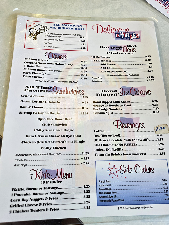 The menu reads like a love letter to American classics&mdash;each item promising the comfort of culinary nostalgia.