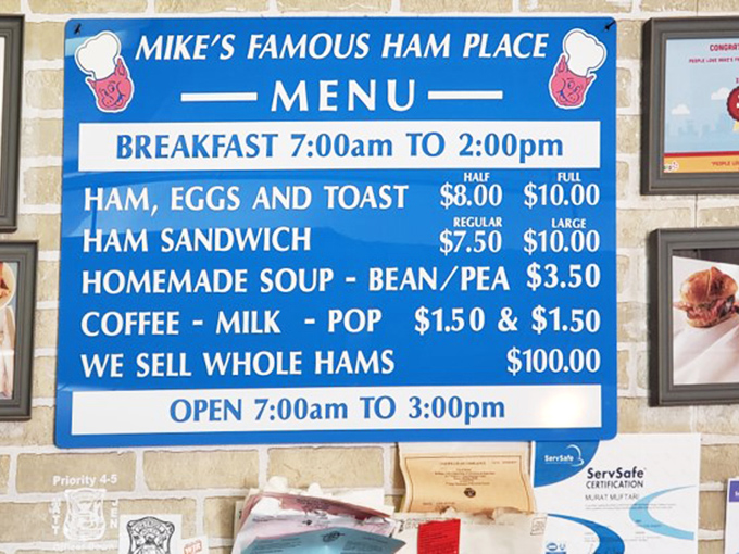 A menu so straightforward it's practically poetry. When you do one thing perfectly for decades, you don't need fancy descriptions or trendy ingredients.