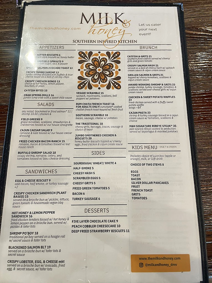 This menu isn't just reading material&mdash;it's a roadmap to happiness. The only wrong turn? Not ordering enough to sample everything.