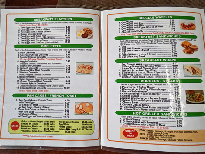 When a menu offers both Belgian waffles and Western omelets, you know they take their breakfast seriously here.