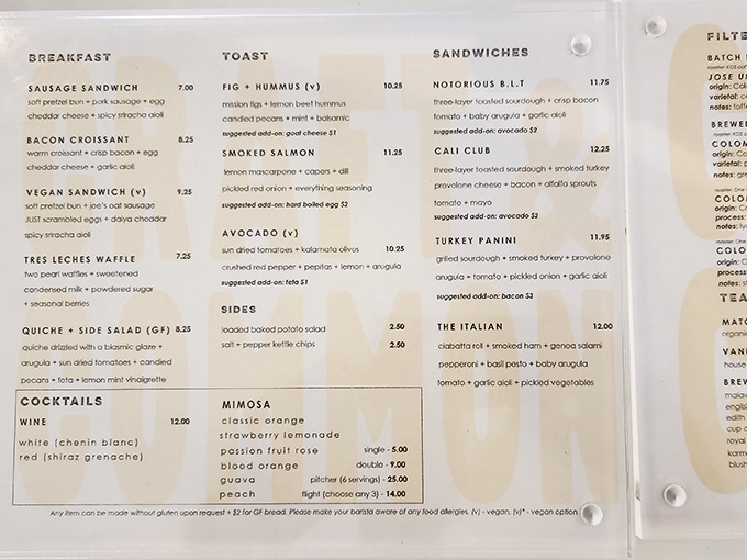 A menu that doesn't try to dazzle with quantity but impresses with quality. Each item reads like a love letter to simple, well-executed food.