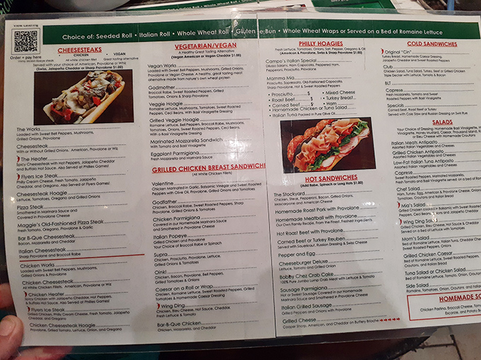 The menu board at Campo's reads like a love letter to Philadelphia cuisine&mdash;each option more tempting than the last, making decisions harder than parallel parking.