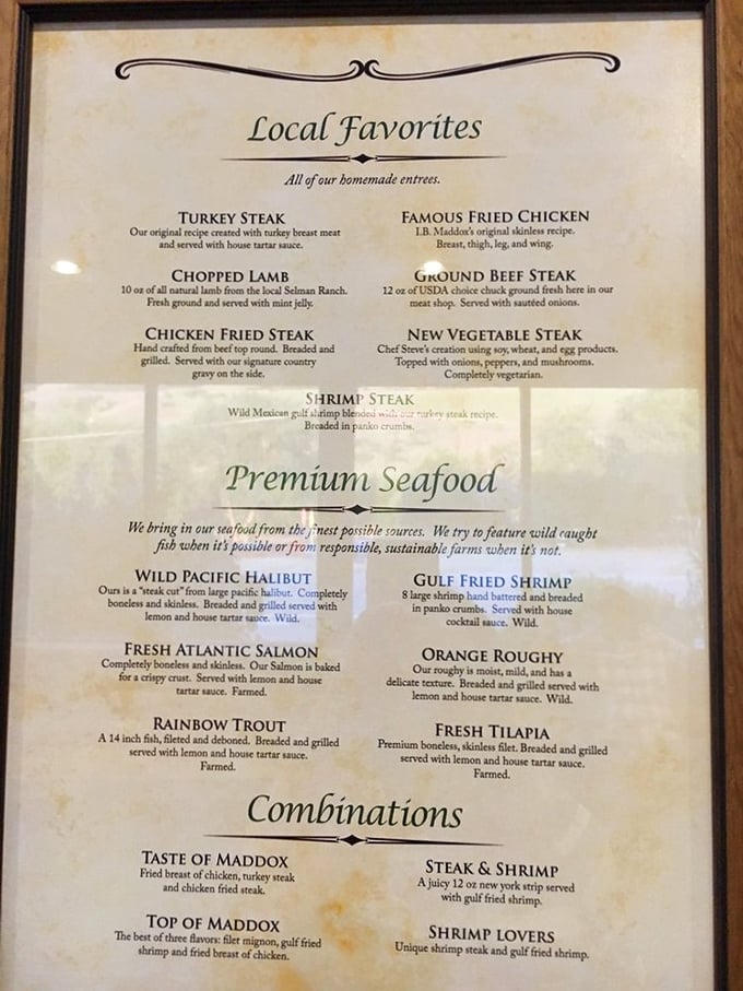 The menu reads like a love letter to protein &ndash; from turkey steak to rainbow trout, each dish promises homemade perfection.