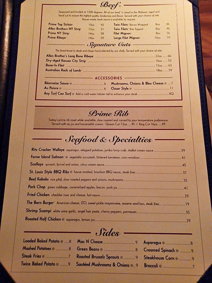 The menu reads like poetry to meat lovers—each cut described with the reverence usually reserved for fine art.