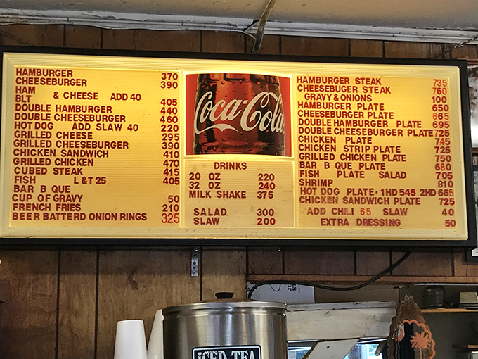 A menu board that hasn't needed updating because perfection doesn't require renovation. Simple choices, extraordinary results.