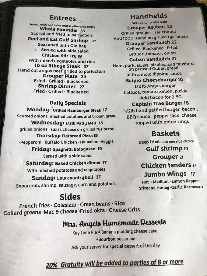 The menu reads like a love letter to the Gulf—straightforward dishes that let impossibly fresh seafood be the undisputed star.