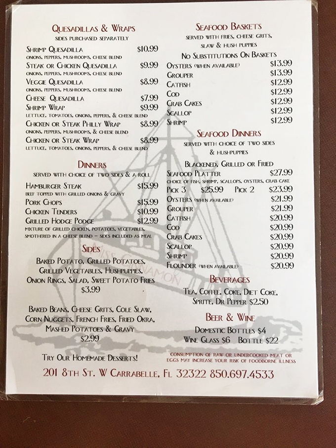 A menu that reads like poetry to seafood lovers&mdash;straightforward offerings with the Gulf's bounty as the star attraction.