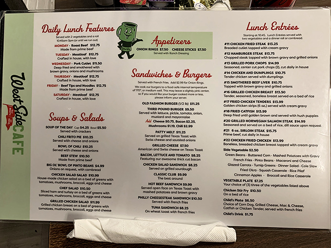 This menu isn't trying to reinvent the wheel&mdash;it's celebrating the classics that have kept Texans coming back for decades, from chicken and dumplings to hand-breaded catfish.